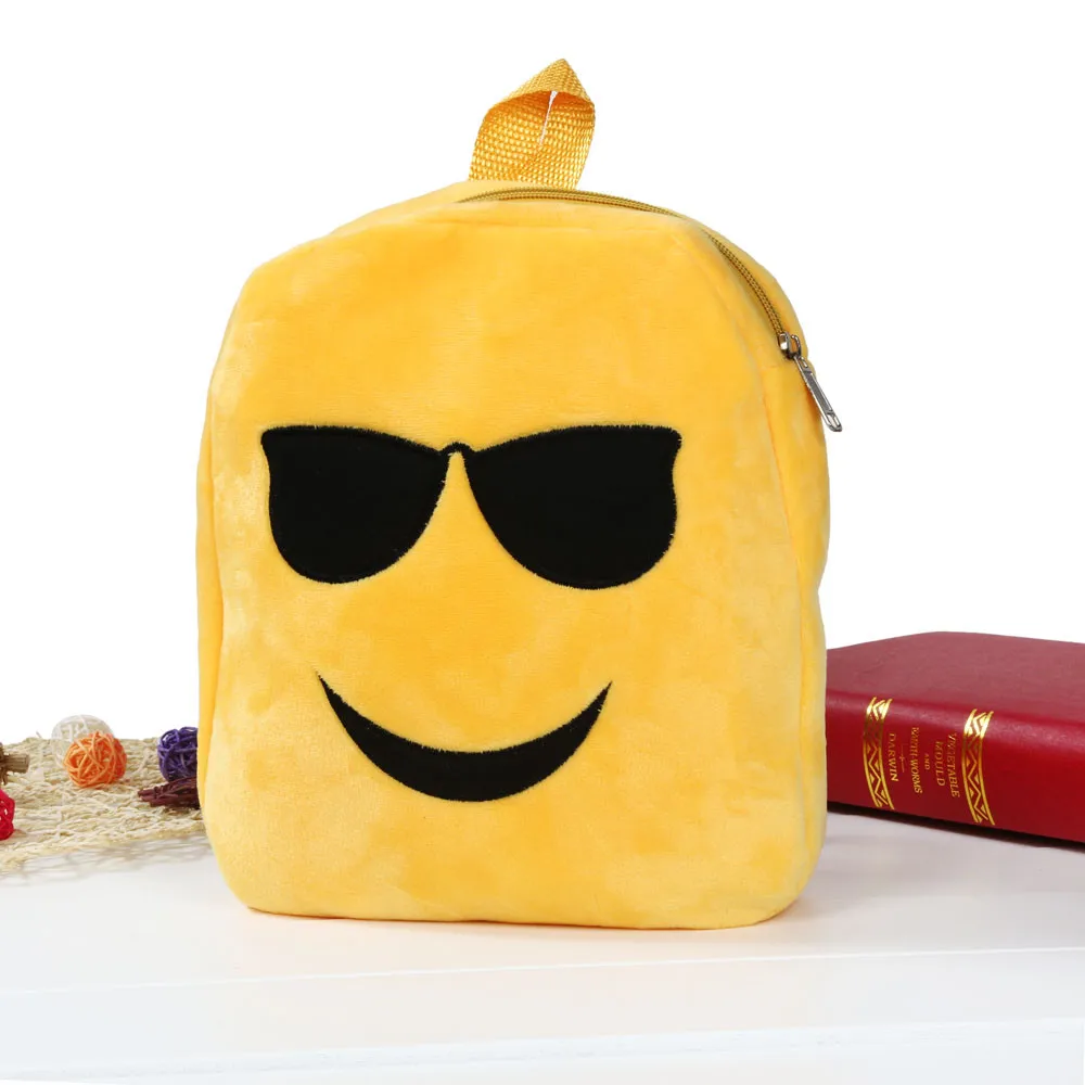 10 style Cute Children School Bag Emoticon mochila feminina Satchel ...
