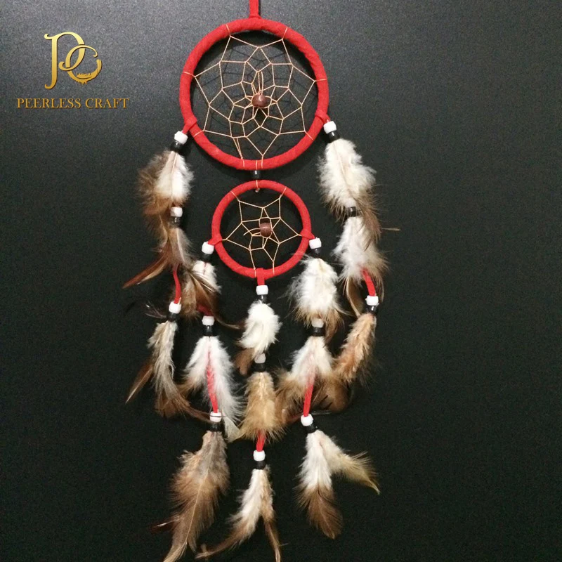 Red Dream Catcher Native American Decoration Indian Dream Catcher ...