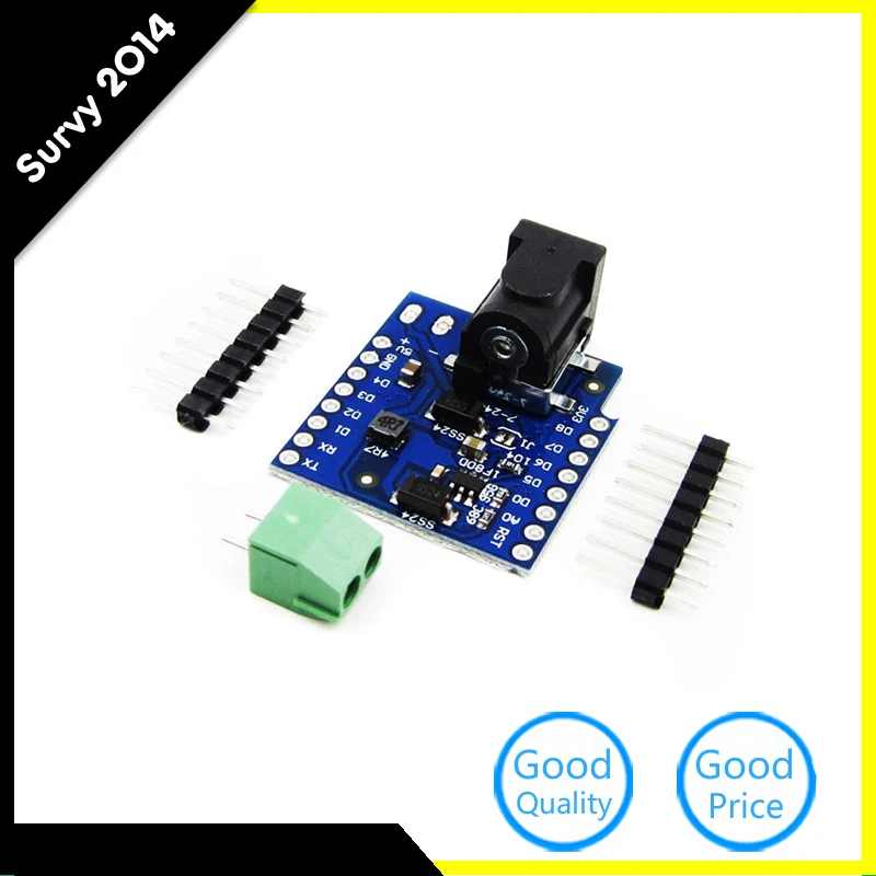 For WEMOS D1 Mini DC Power Shield V1.1.0 Development Board For Wemos D1 ... For WEMOS D1 Mini DC Power Shield V1.1.0 Development Board For Wemos D1 ...