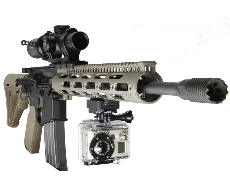 Outdoor Sports Camera Adapter Aluminum 20mm Picatinny Weaver Rail ...