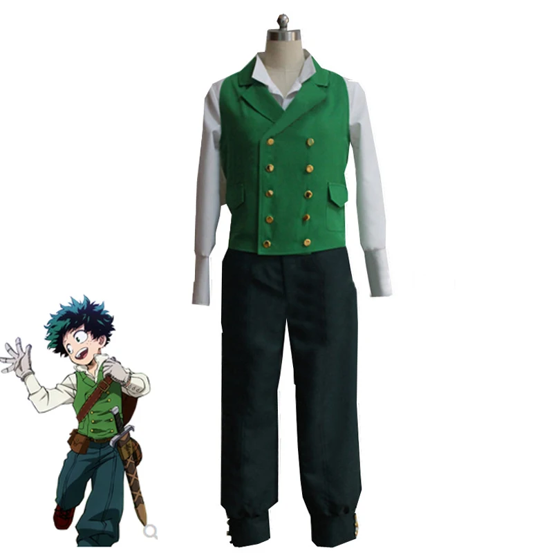 Anime My Hero Academia Izuku Midoriya Cosplay Costumes Deku Uniforms ...