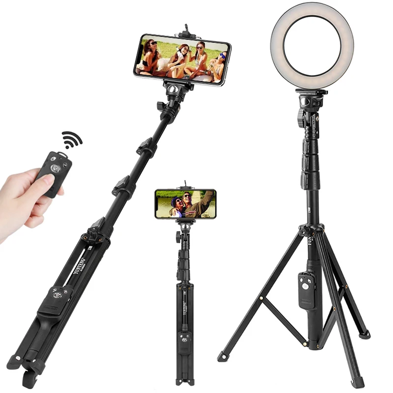 Lightweight Phone Tripod Selfie Stick With Wireless Bluetooth Remote ... Lightweight Phone Tripod Selfie Stick With Wireless Bluetooth Remote ...