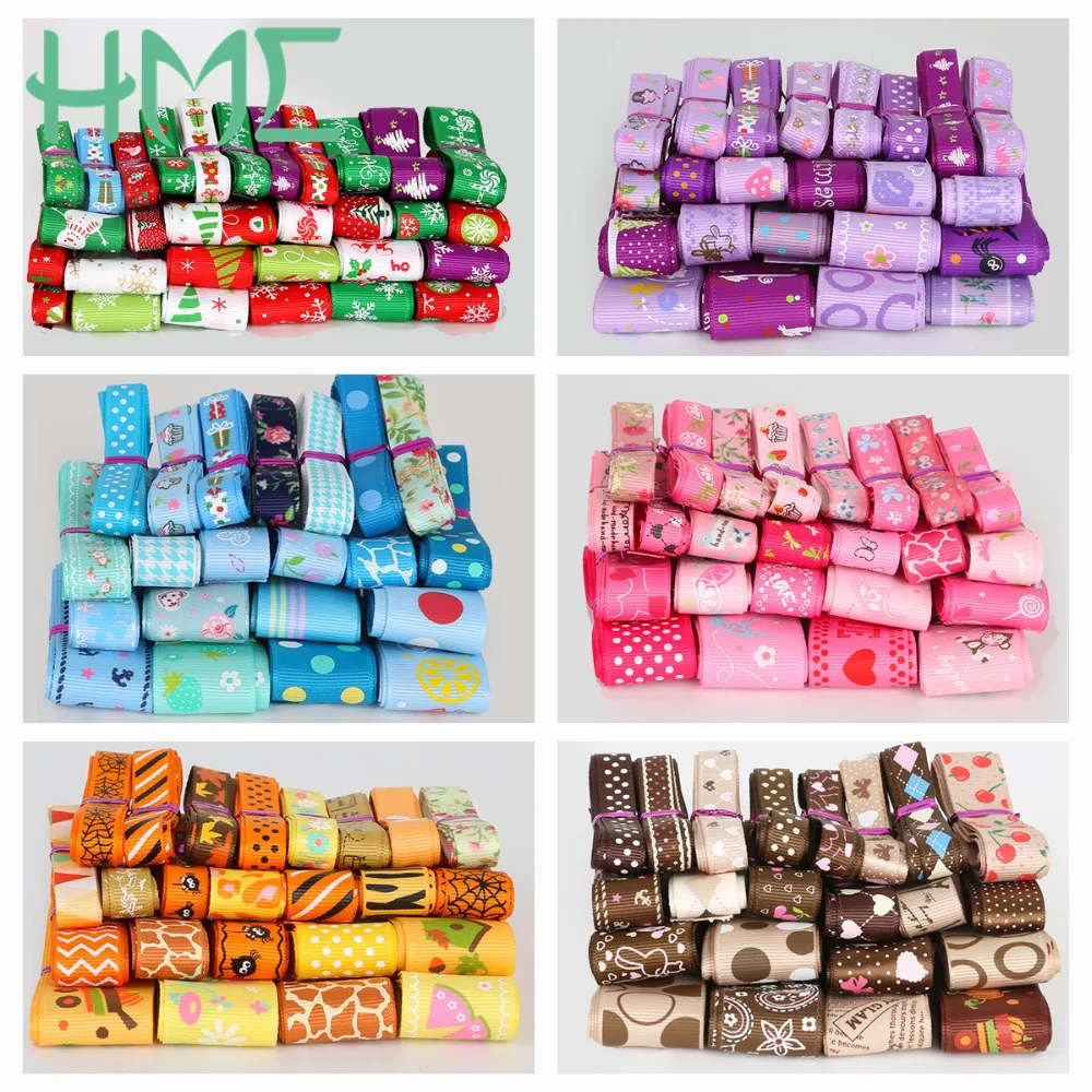 Grosgrain Satin Ribbon Randomly Mixed Style/size 12y/lot (1y/style) for ...