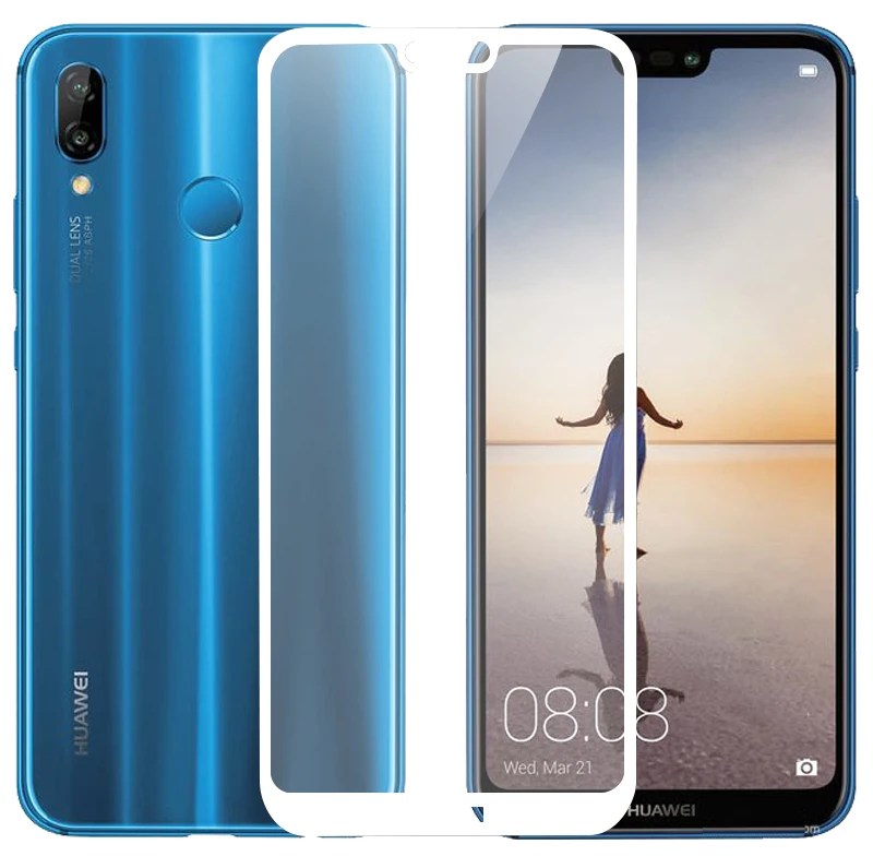 Олеофобное 9H полное покрытие из закаленного стекла для huawei P Smart ...