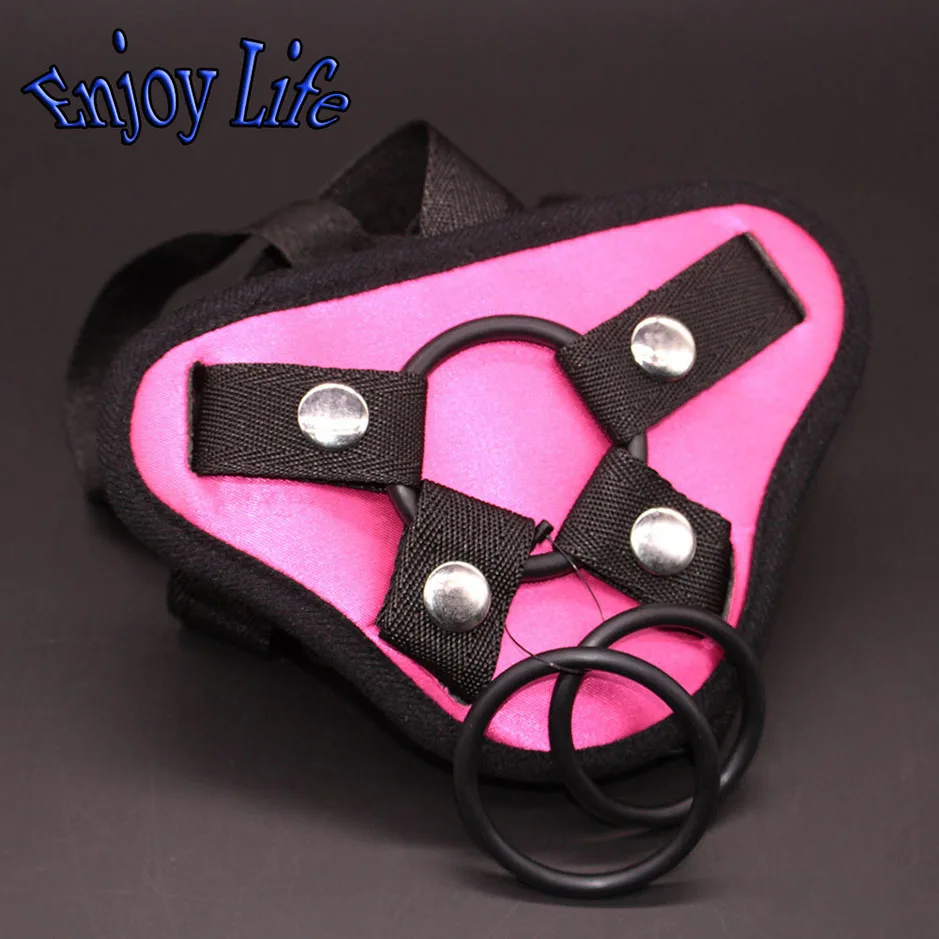 Satin Strap On Dildo Harness, Adjustable Belt Strapon Strap Ons Harness Pants For Different Big ...