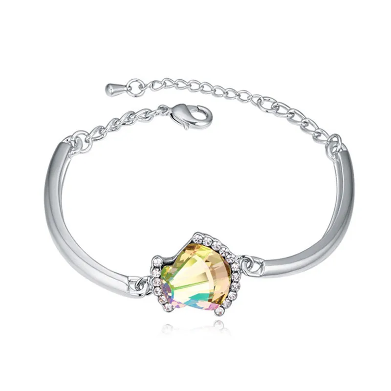 Authentic Crystal from Swarovski Fashion Women Shell Charm Bracelets ...