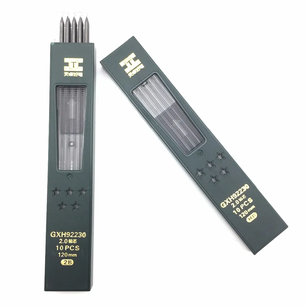 2.0 pencil lead core HB 2B pencil 120mm long for mechanical pencil and ...