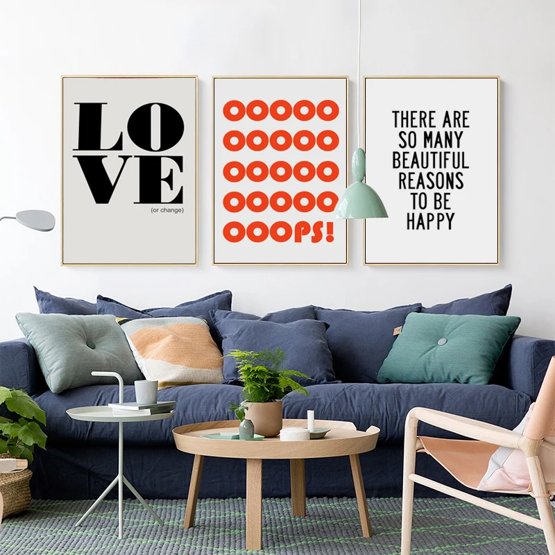 Elegant Poetry Love Home English Phrase Proverbs Inspiration Canvas ...