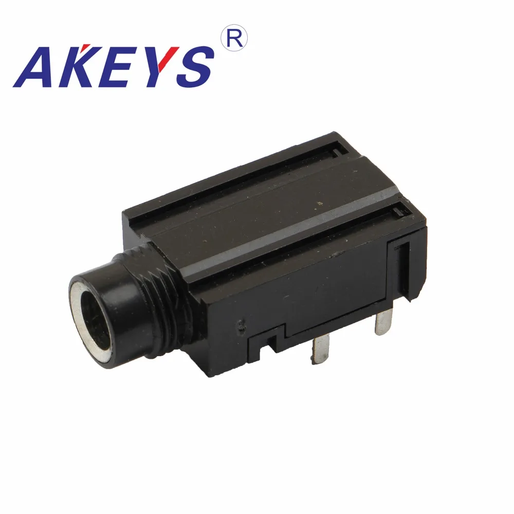 10PCS PJ 604A Pin master audio jack switch 9 pin power socket 6.35mm ...