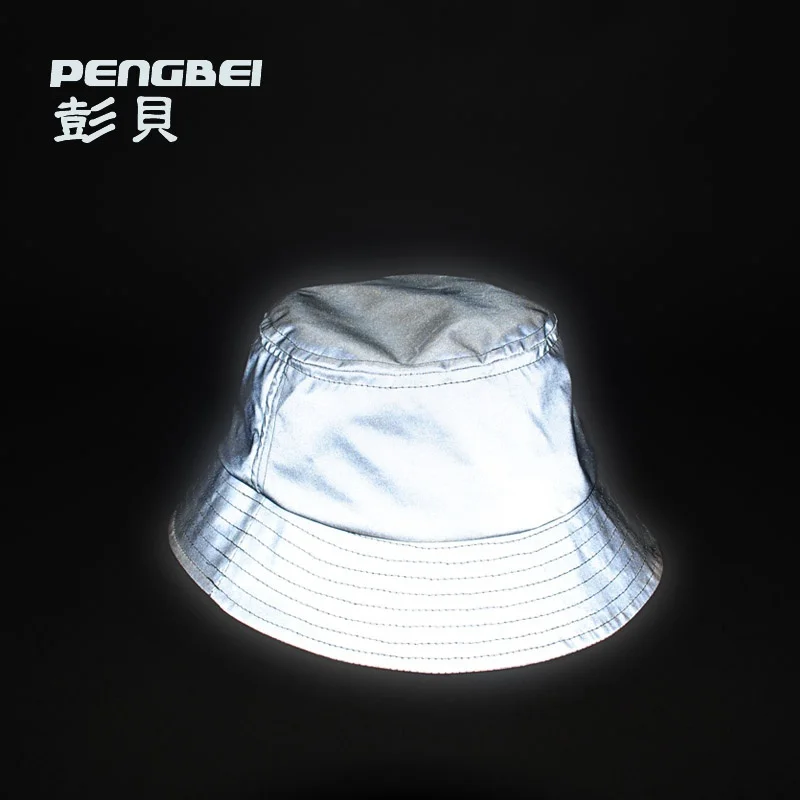2016new hip hop sport tide brand 3m reflective bucket hat leather ...