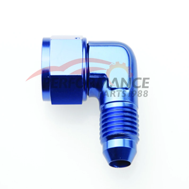 10AN 10 AN10 90 DEGREE Female to Male ALUMINIUM Fittings Adapter blue ...