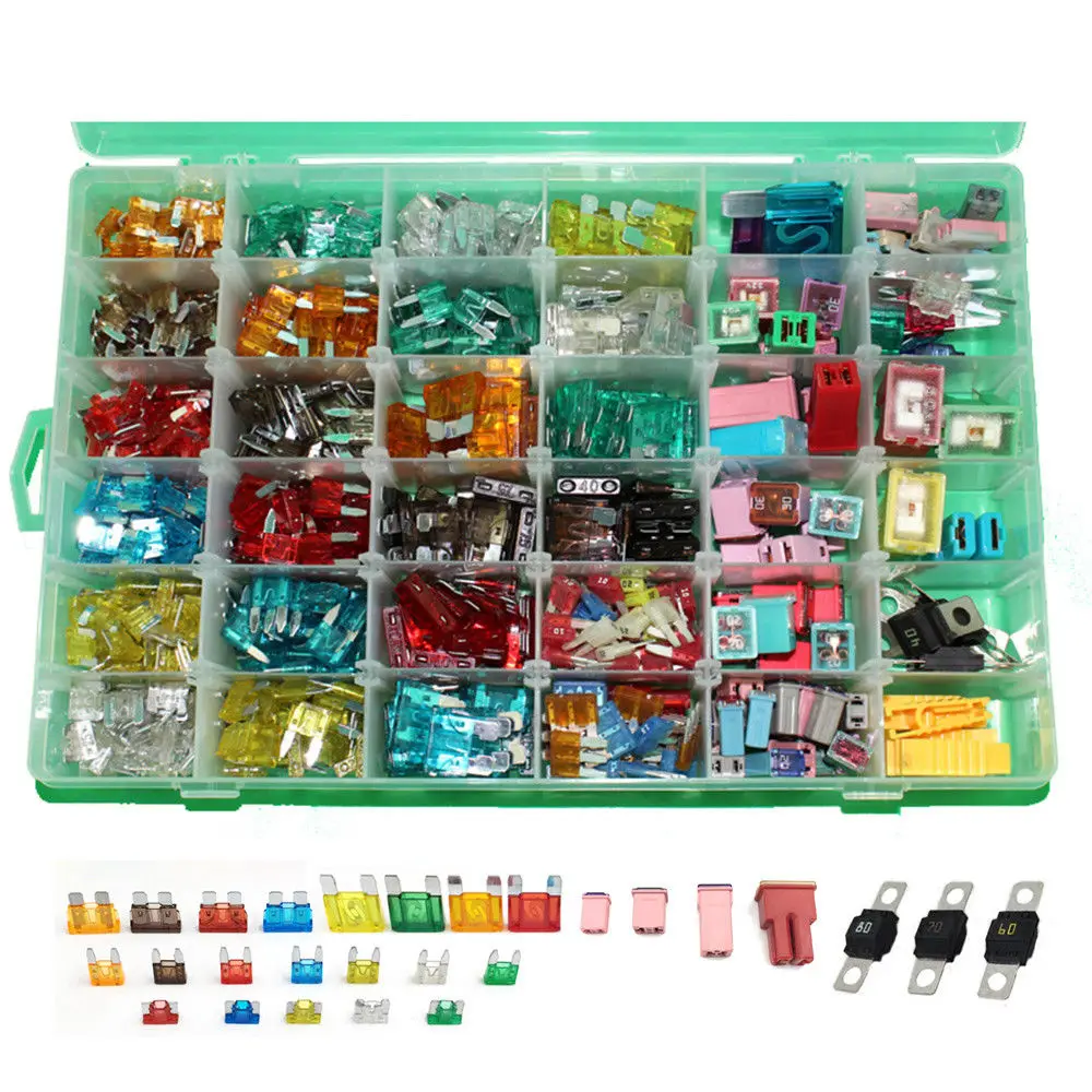 703pcs-Case-shaped-Micro-Mini-Blade-Fuses-Mixed-Set-Assortment-Kit-for ...