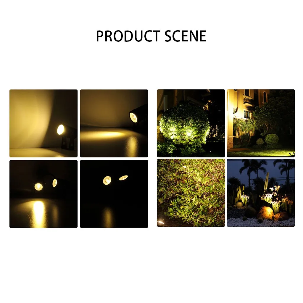 Solar Spotlight Waterproof IP65 Solar Powered LED Landscape Soalr Lawn ...