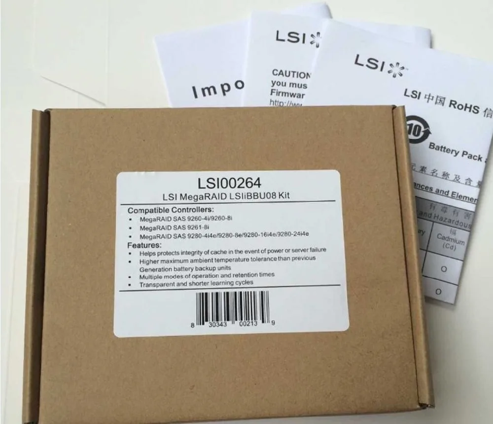 LSI IBBU08 BBU08 original battery for LSI MegaRAID SAS 9261 8i 9260 8i ...
