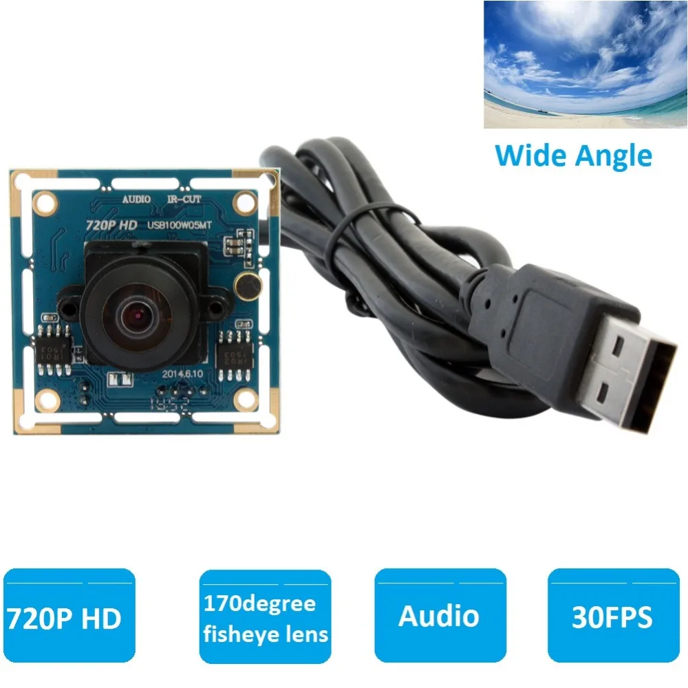 ELP-720P-Wide-Angle-170degree-Fisheye-Lens-USB-Camera-Module-1MP-Audio ...