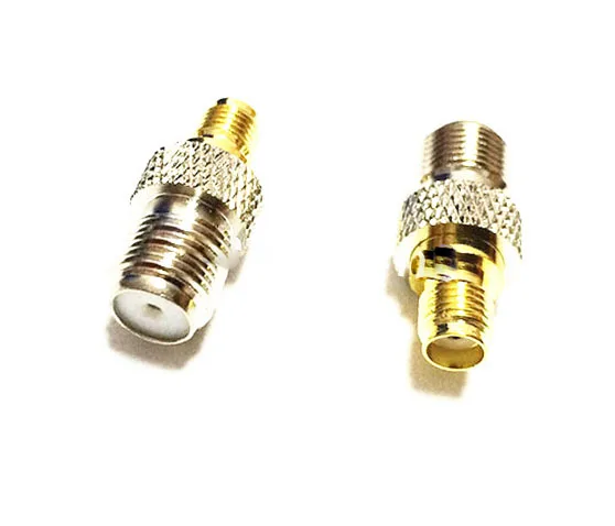 SMA female to F female RF coax adapter connector straight type NEW ...