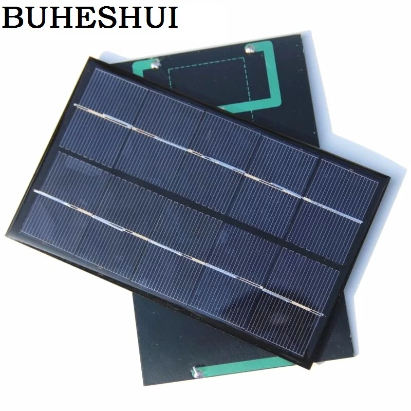 BUHESHUI paneles solares pequeños de 1,9 W y 5V, batería de 3,6 V, luz ...