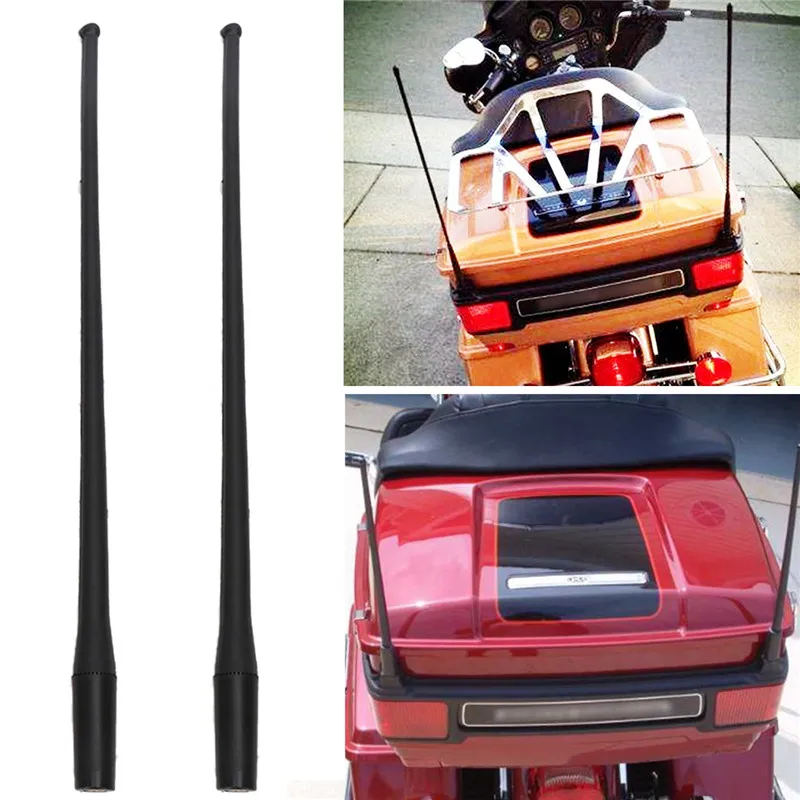 2 pcs Motorcycle AM FM Antenna For 1989 2017 Harley Davidson black Hot ...
