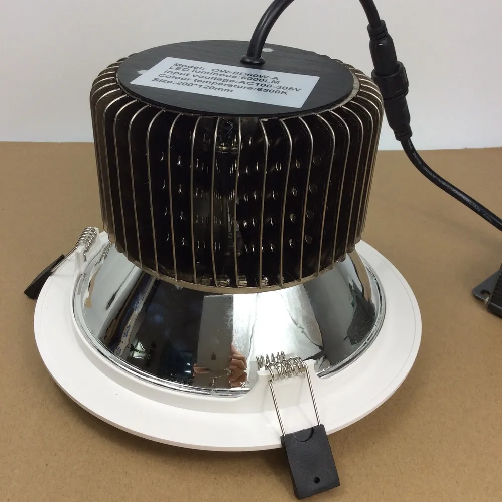 High Ceiling 100W 120W 150W 200W Super LED Downlight Cut hole 200mm ...