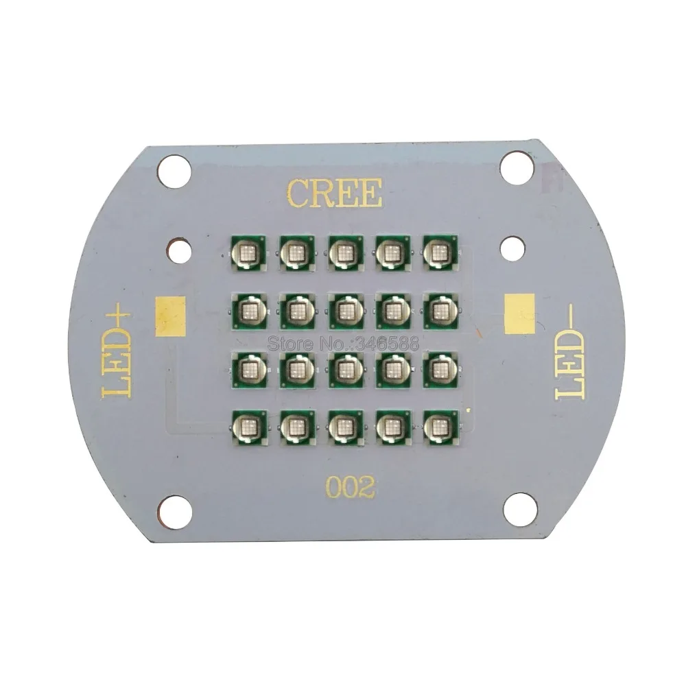 60W LG3535 20 Chip 20LED UV 365nm High Power Led Emitter Lamp MultiChip ...