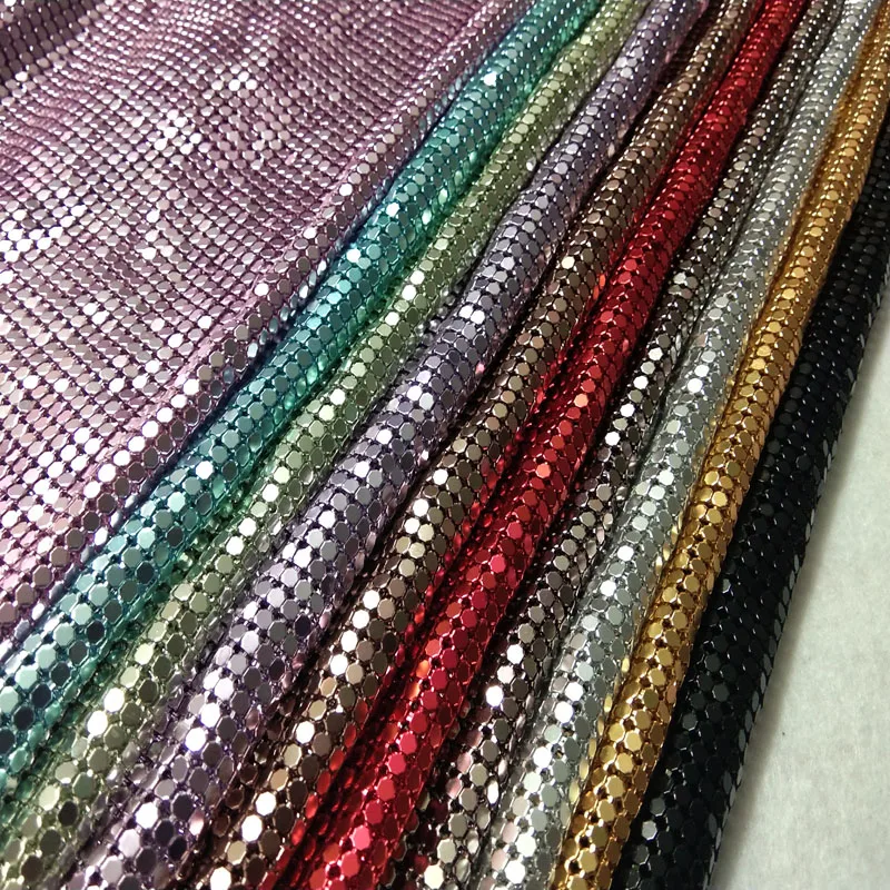 Brand New Multi Colors Selection Metal Mesh Fabric Metallic cloth Metal ...