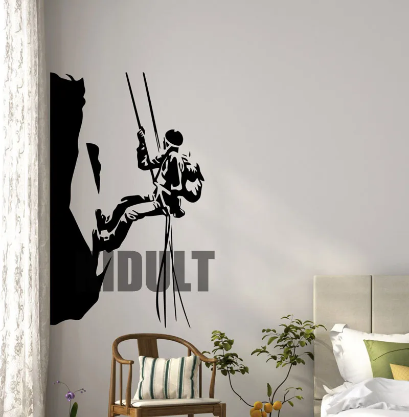 Rock Climbing Wall Decals Stick Vinyl Household Indoor Decorative ...