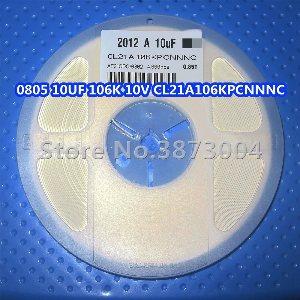 1 Reel 0805 10UF 106K 10V CL21A106KPCNNNC SMD Resistance 4000PCS/Reel ...