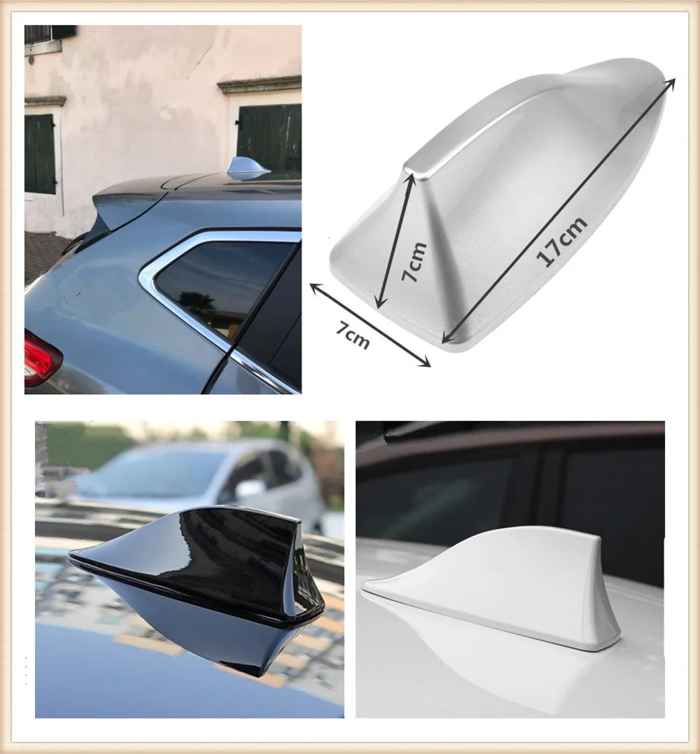 Car Styling Roof Tail Fin Shark Antenna Signal Radio Conversion For ...
