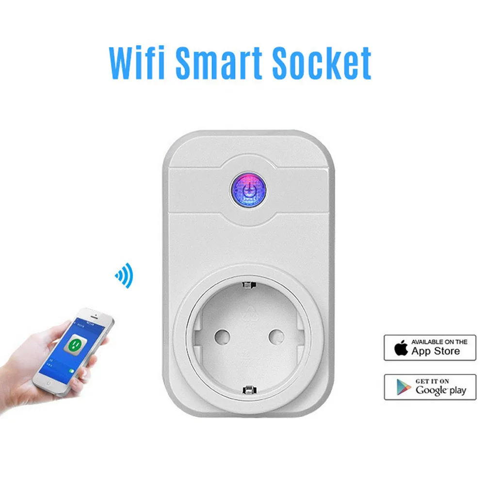Remote control Wifi Smart power plug home mobile remote WiFi smart ...