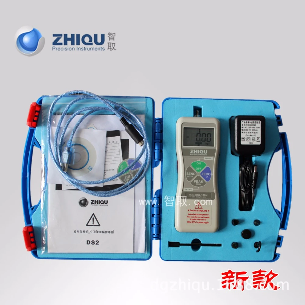 DS2 500N High precision digital display Tension meter / Force Gauge ...