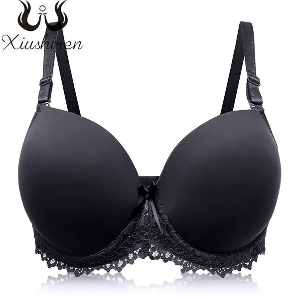 Xiushiren Sexy Women Plus Size Bra Push Up Bra Brassiere Lace