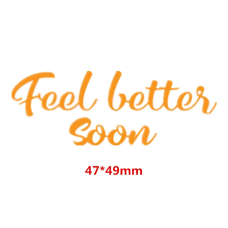 Fell-Better-Soon-Phrase-Metal-Cutting-Dies-DIY-Scrapbooking-Embossing ...