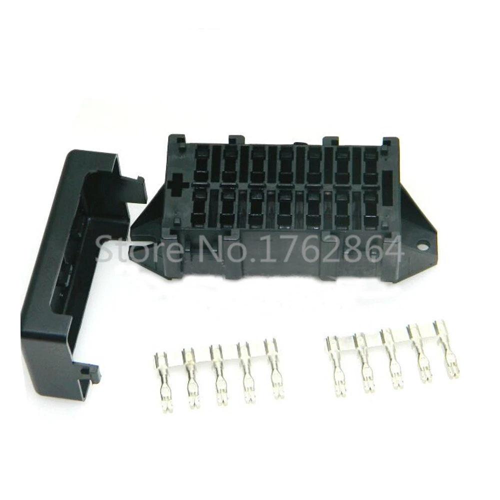 14 Way Auto fuse box assembly With terminals Dustproof fuse box fuse ...