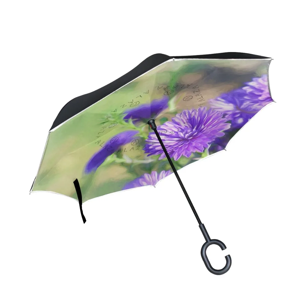 Inverted Purple Flowers