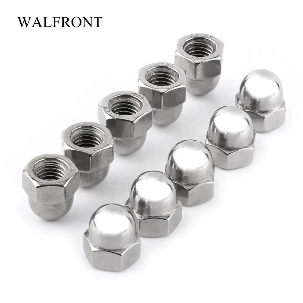 1 Set Nuts Stainless Steel Ss304 Acorn Nuts Dome Head Cap Nut Acorn Hex