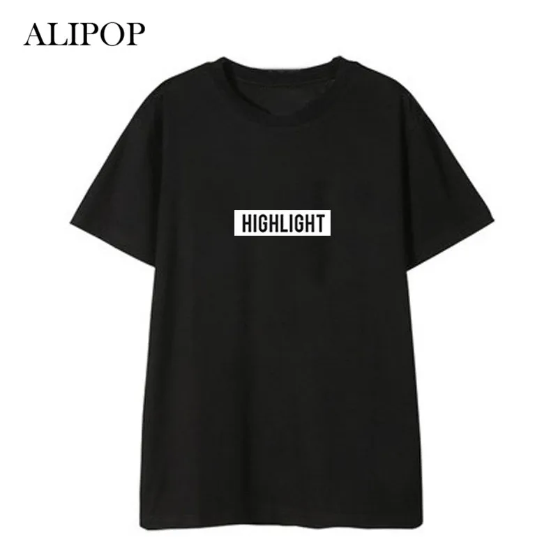 K Pop Kpop HIGHLIGHT Album Shirts Hip Hop Casual Loose Clothes Tshirt T ...