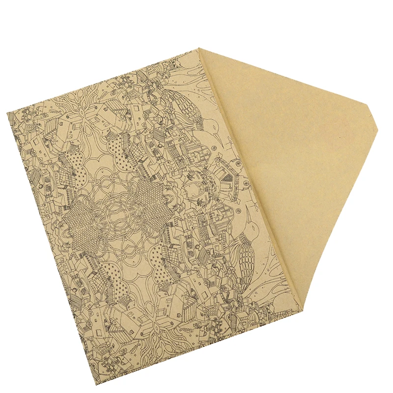 10 Pieces / Batch Retro Kraft Paper Printing Envelopes Business Card ...