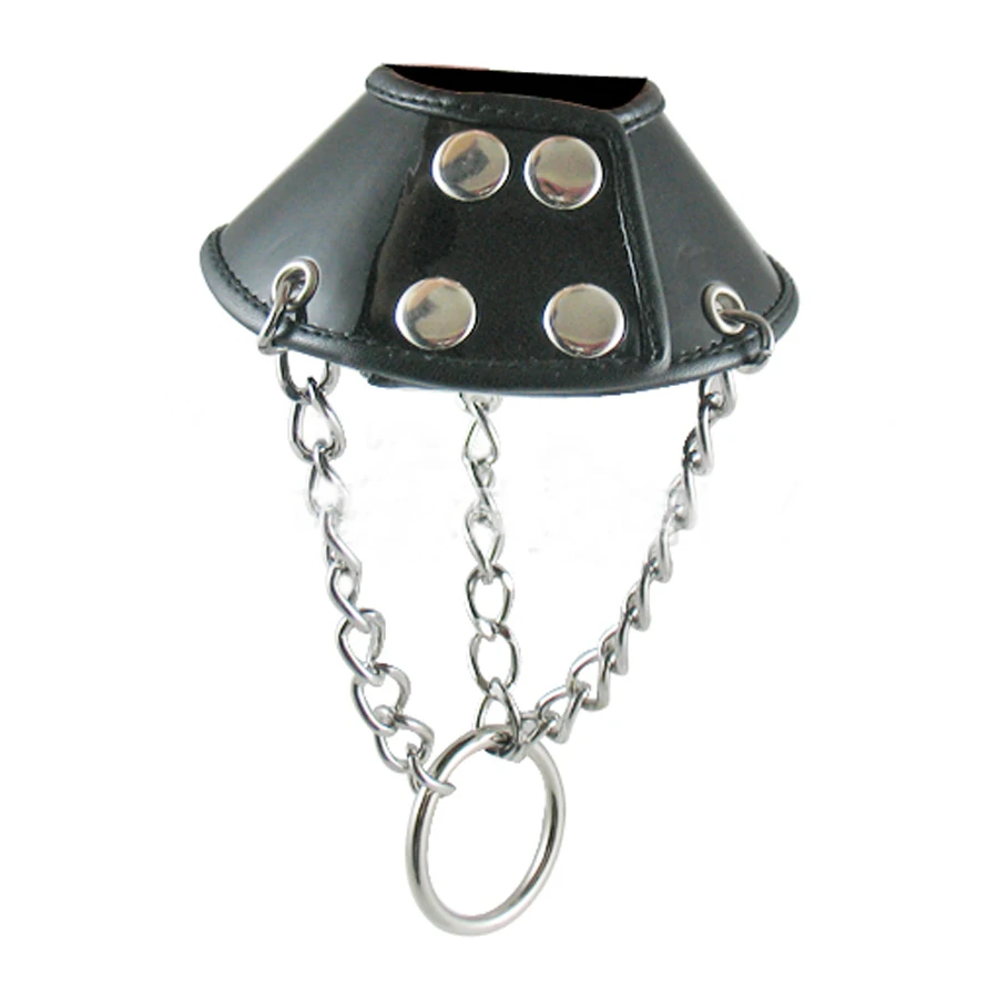 Leather Parachute Ball Stretcher Scrotum Bondage Restraint Cock Penis