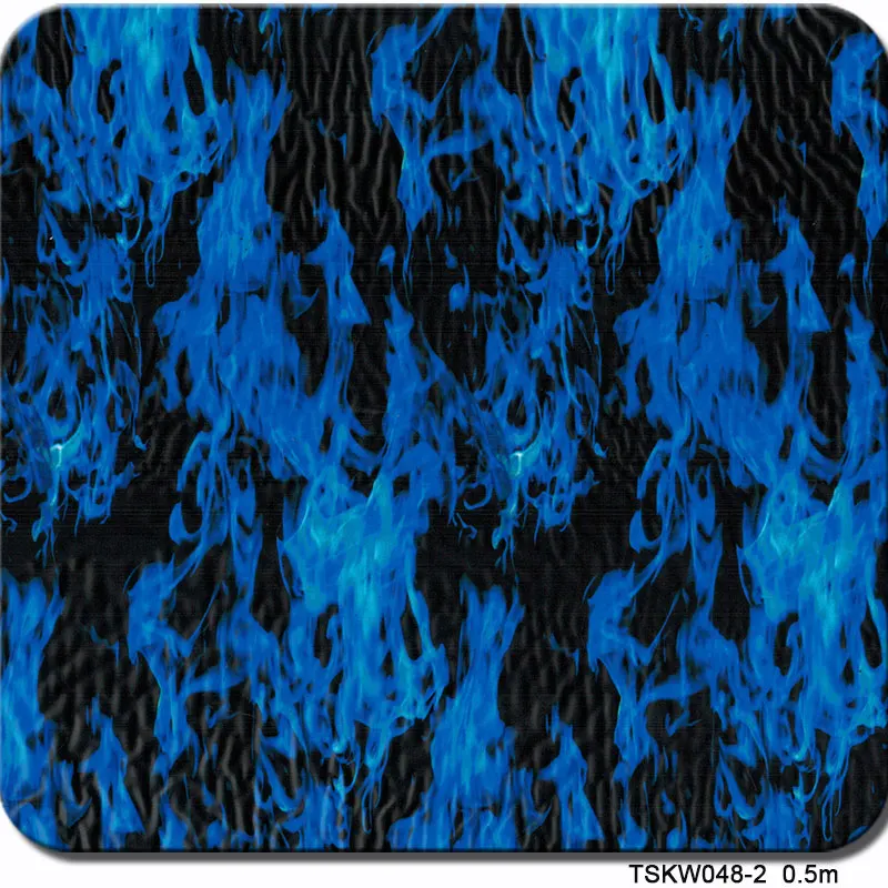 Free Shipping 0.5mx2m/10m Blue Flame Water Transfer Film Cskw048-2 ...