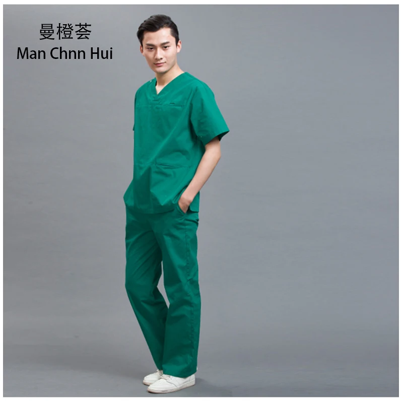 Meidcal scrub suit Hospital surgical clothing doctors nurse Isoiation ...