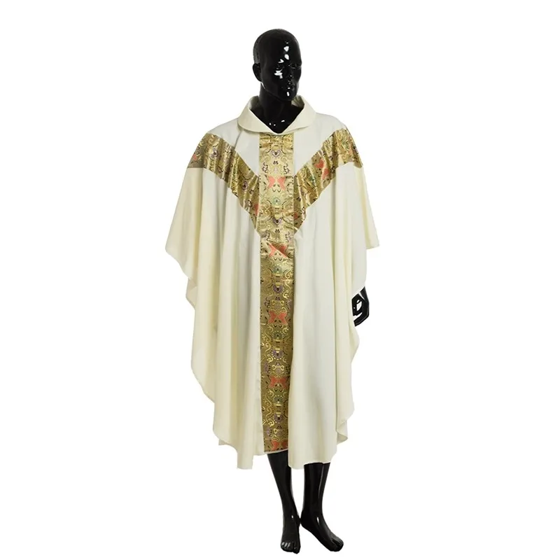 Priest Costume Church Clergy Vestments Cassock Chasuble Cope Robe