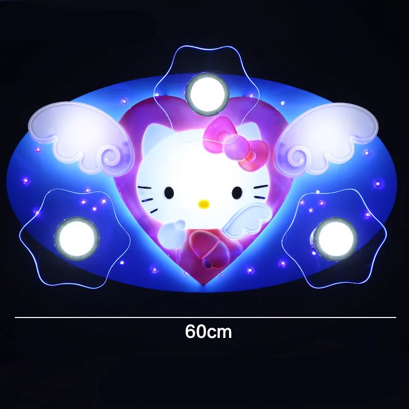 Newest Hello Kitty Cat LED Ceiling Lights Fixture Cute Girls Bedroom ...