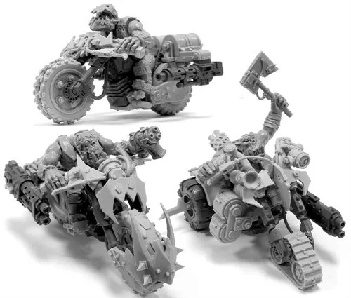 forge world 40k ORK NOB WARBIKES IA ORK T 019 resin models brinquedoss ...