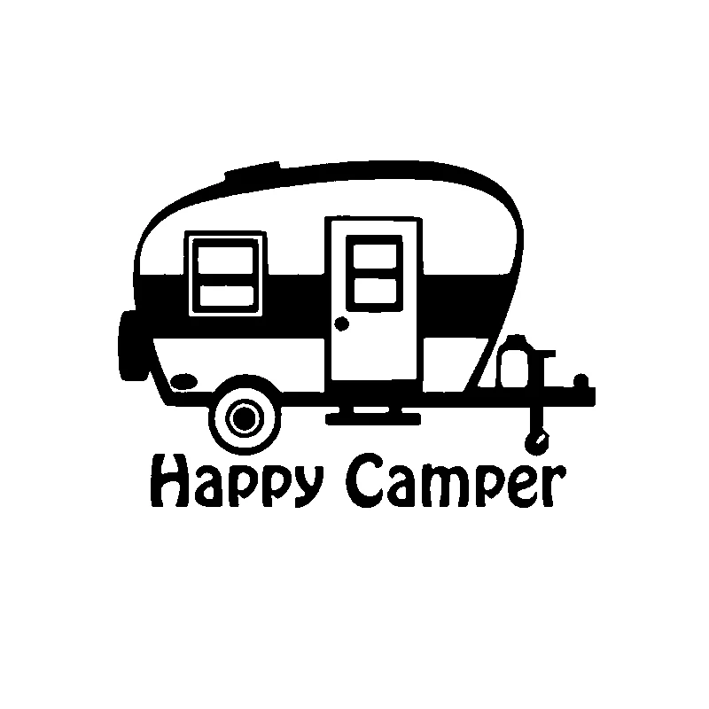 Paper, Party & Kids Labels, Stickers & Tags Happy Camper Decal ...