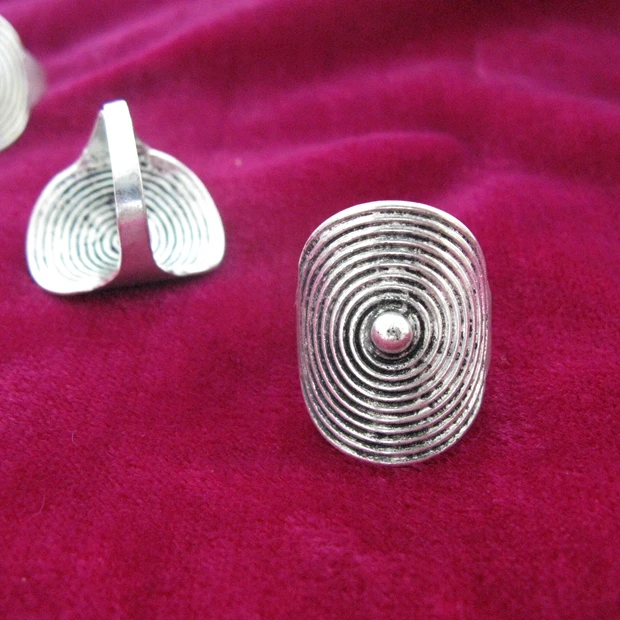 National Wind Guizhou National Personality Jewelry Miao Silver Ring ...