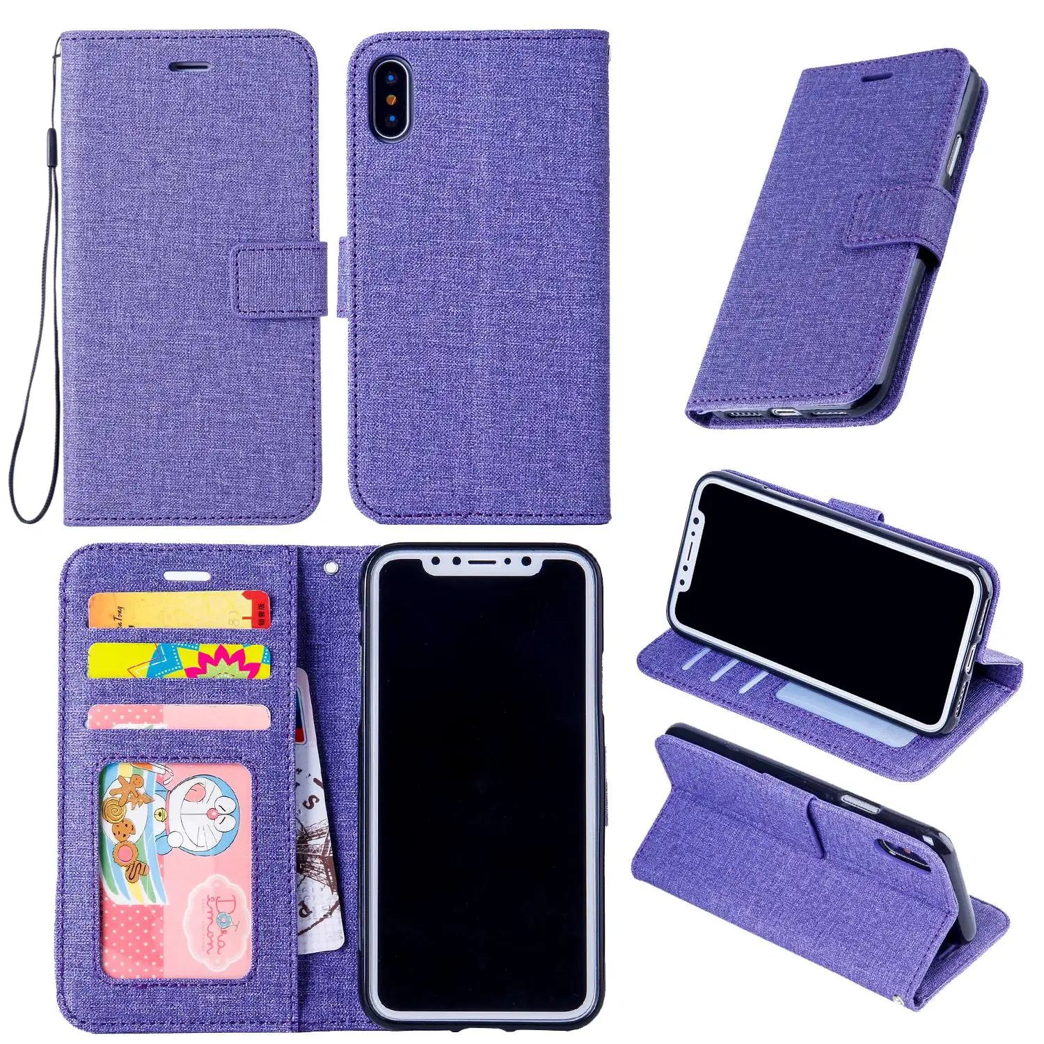 Luxury Multifunctional Phone Cases PU Leather Cover With Card Slots ...