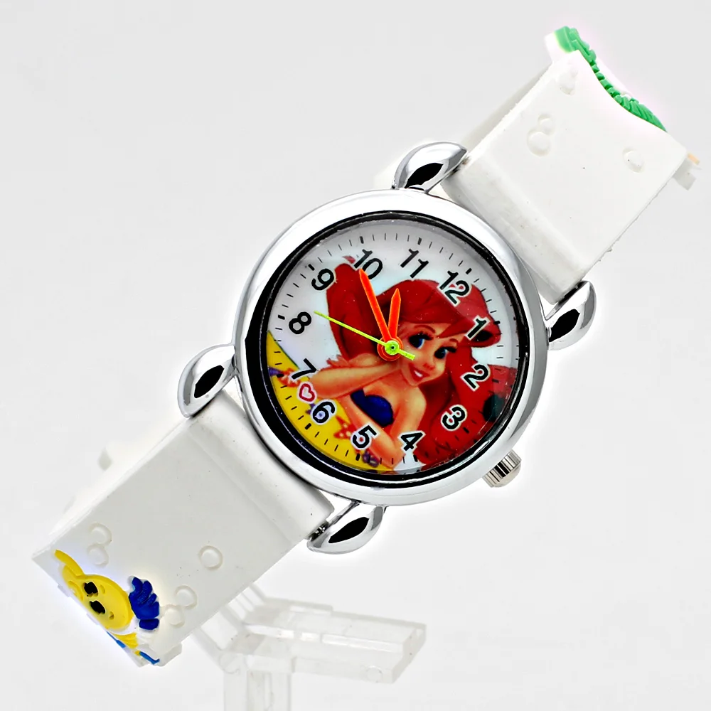 ot02 3D Cartoon Lovely Kids Girls Boys Children Students Quartz Wrist ...