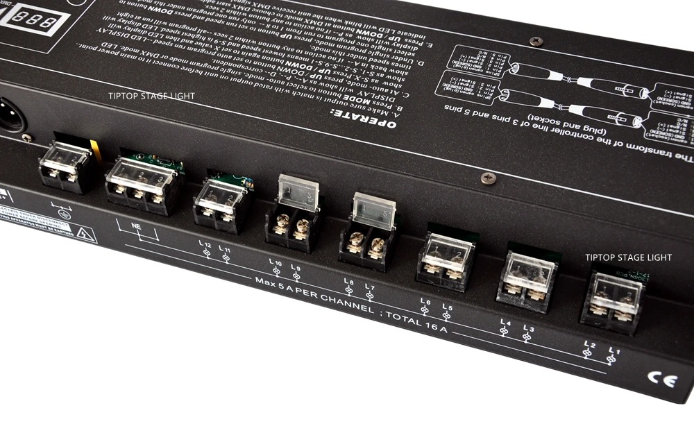 12Channels DMX Power Switch | Tiptoplight