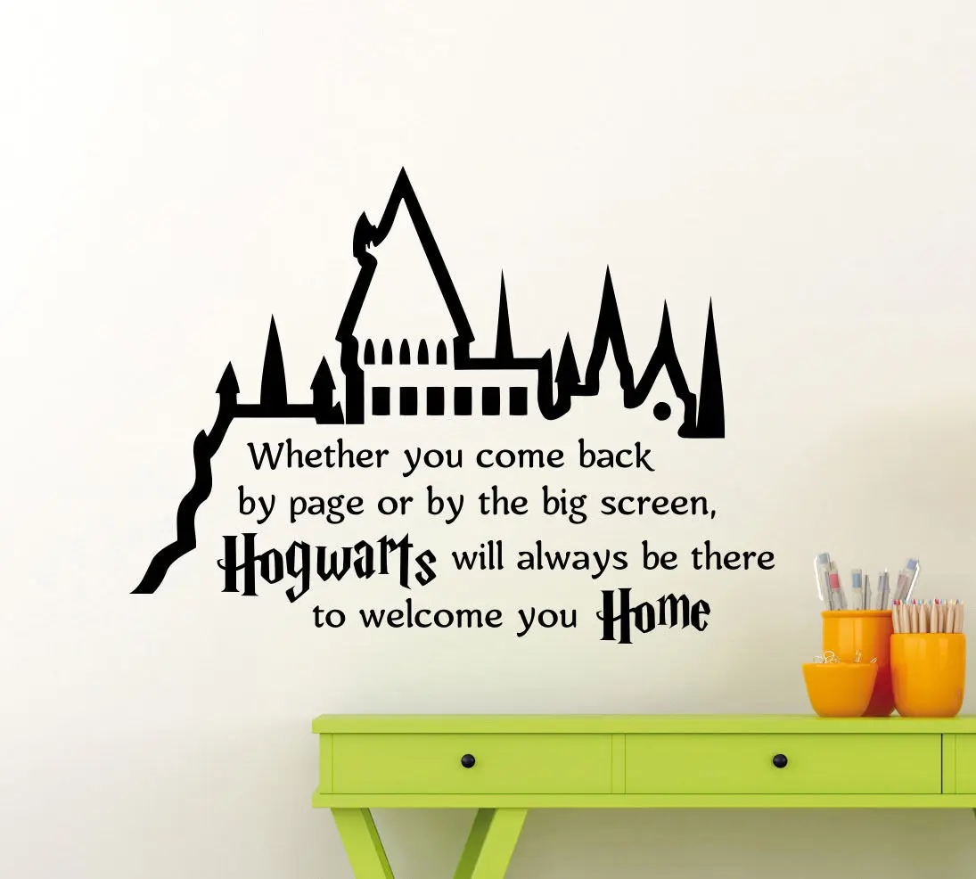 HWHD Harry Potter Wandtattoo Hogwarts Quote Vinylaufkleber Kinder Kunst ...