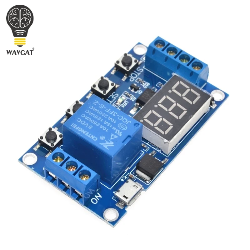 1 Channel 5V Relay Module Time Delay Relay Module Trigger OFF / ON ...